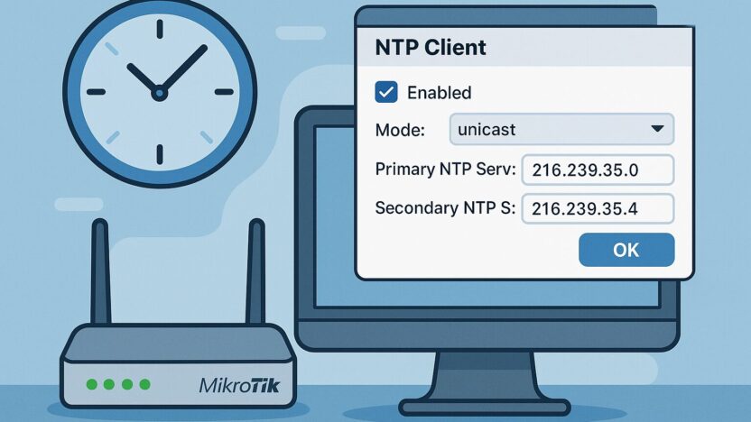 Setting NTP Client di MikroTik